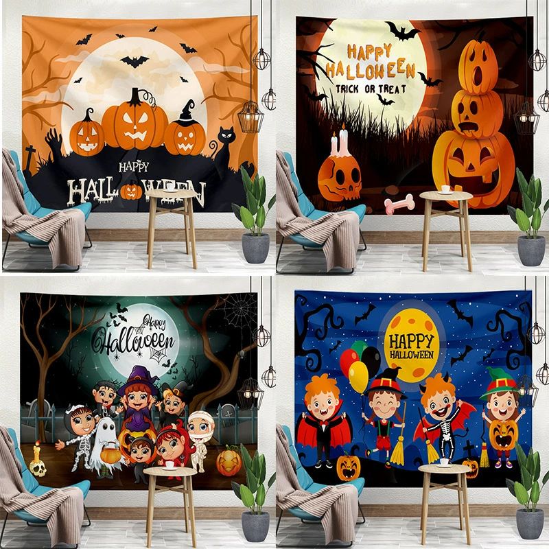 【商品名】■ハロウィン タペストリー 【材質】 ■毛を磨く布、綿布 【商品サイズ】 ■S：約95-73cm M：約150x100cm L：約150x130cm XL：約150x200cm 【価額注意】 ■こちらの商品はサイズによって、価額が...
