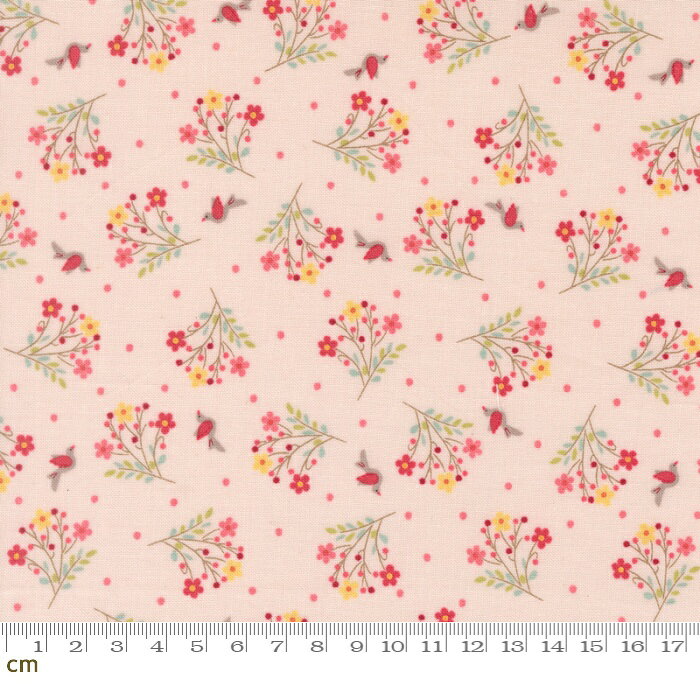 【Lyda Rose(ライダ ローズ)】 Lyda Rose(ライダ・ローズ)は、昨年庭に植えたシュラブローズから生まれたファブリックコレクションです。 白とピンクの花を咲かせたあの朝の感動が、このシリーズの原点になりました。 やさしい日差...