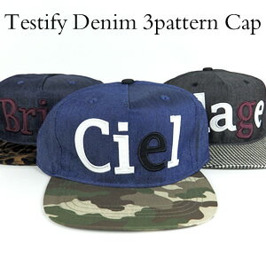 ◆ 特徴ユーズド感ある色合いと個性的な柄展開、メッセージ刺繍がおしゃれなキャップ。金具や裏地のデザインなど、細かい部分までおしゃれなスパイスがたくさん♪季節を問わずオールシーズン男女兼用で使えます。◆ デザイン[Ciel]カモフラージュ（迷...