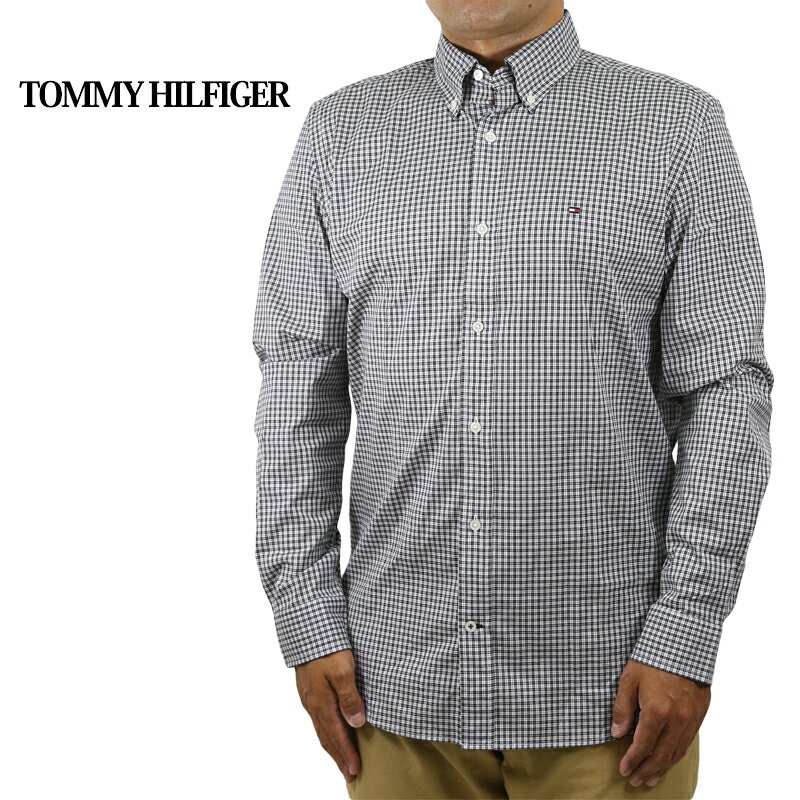 [商品説明] トミーヒルフィガーTOMMY HILFIGERの長袖ボタンダウンシャツ。 程よい余裕のあるレギュラーフィット(REGLAR FIT STRETCH)。 ややストレッチの効いたコットンボディ。 マチ付き、左胸にワンポイントのフラ...