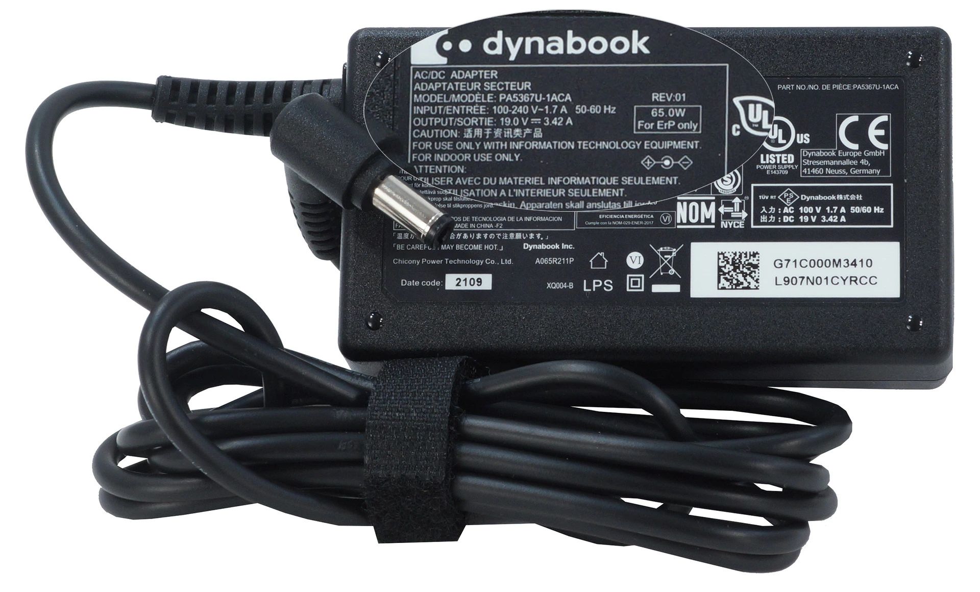 商品詳細 メーカーTOSHIBA 付属品PSE規格電源コード 型番PA5367U-1ACA 出力19V 3.42A 65W 保証ご買い上げ後1ヶ月間品質保証致します。 説明東芝 純正品です。（簡易パッケージ品です。）商品詳細 メーカー TO...