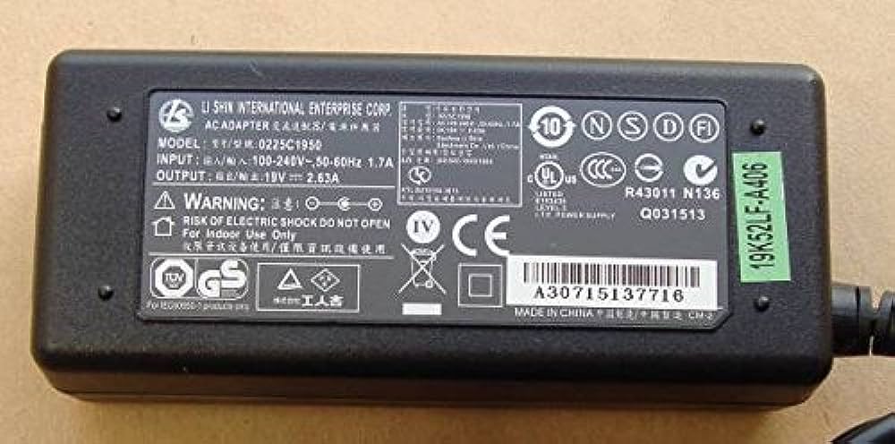 商品詳細 メーカー工人舎 付属品新品PSE規格電源コード 型番0225C1950 出力19V 2.63A 保証ご買い上げ後1ヶ月間品質保証致します。 説明（簡易パッケージ品です。）商品詳細 メーカー 工人舎 付属品 新品PSE規格電源コード...
