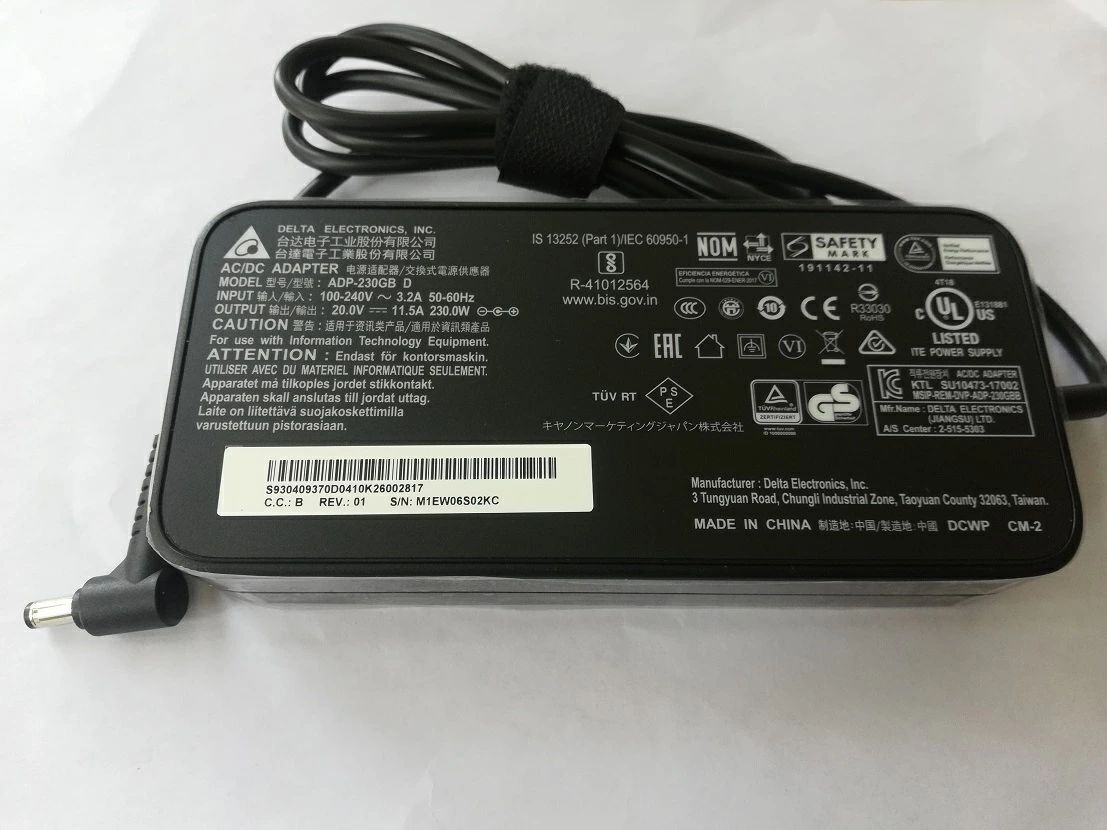 商品名 DELTA 230W ACアダプター 型番 ADP-230GB D OUTPUT DC20V-11.5A 対応機種一部 MSI GS66 GL75 保証 1 年間の製品保証 パッケージ内容 ACアダプター、ACケーブル商品名 DEL...