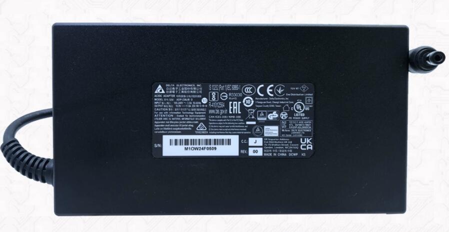 商品名 Chicony 230W 薄型電源アダプター 型番 DELTA ADP-230JB D ADP-230TB T ADP-230CB B OUTPUT 19.5V 11.8A DCコネクタ 丸型 外径約5.5mmФ　内径2.5mmФ ...