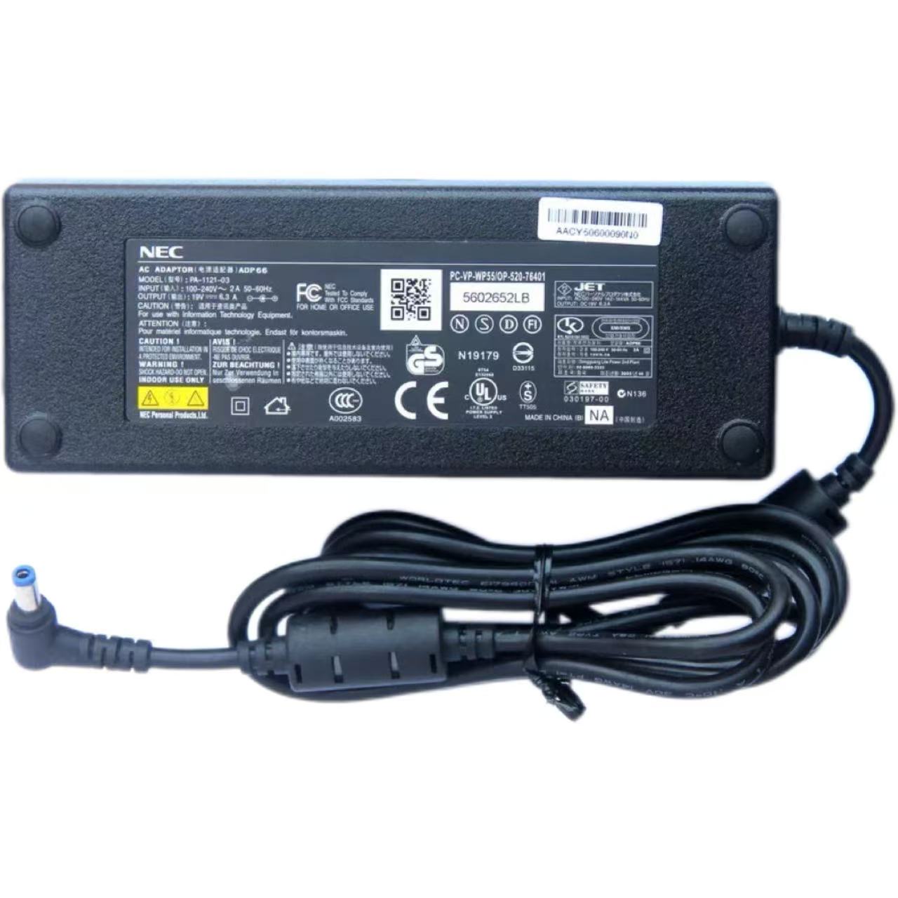 商品詳細 メーカー日本電気（NEC) 付属品新品PSE規格電源コード 型番PC-VP-WP55 出力19V 6.3A 120W 保証ご買い上げ後1ヶ月間品質保証致します。 説明NEC 純正品です。■対応パソコン本体 シリーズ 型　番 LaV...