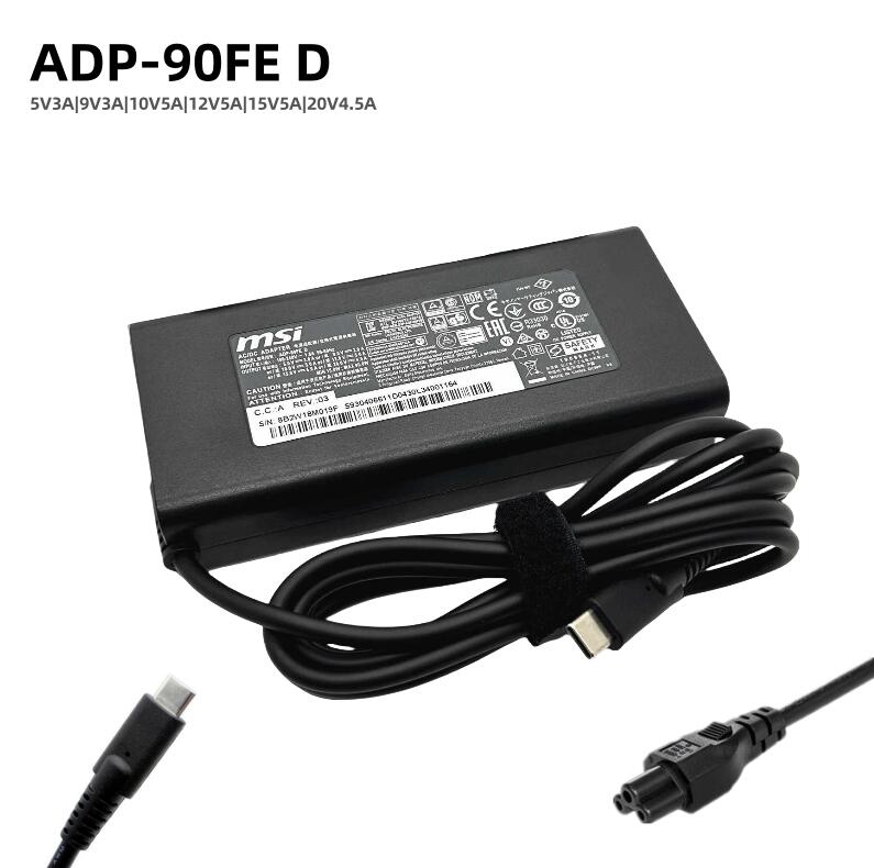 商品名 MSI 90W USB-C ACアダプター 型番 ADP-90FE D OUTPUT 90W 5V 3A / 9V 3A / 10V 5A / 12V 5A / 15V 5A / 20V 4.5A DCコネクタ USB-C 対応機種...