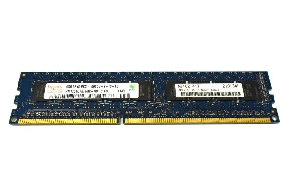 商品情報 No.304155094-5095メーカーHynix商品名 型番・型名4GB PC3-10600E ECC UDIMM Z200/Z400等対応 (Hynix) ※N8102-417仕様ECC対応4GBメモリ、2Rx8 PC3-1...
