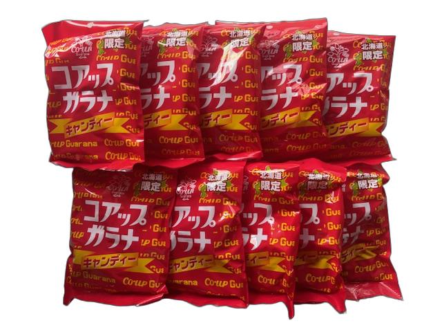 コアップガラナ キャンディー 100g × 10袋セット 1000グラム 北海道　限定 小原 ご当地 オバラ ご当地　函館　Hakodate 地域限定送料無料 コアップガラナキャンディは、北海道で長く愛されている炭酸飲料「コアップガラナ」の...