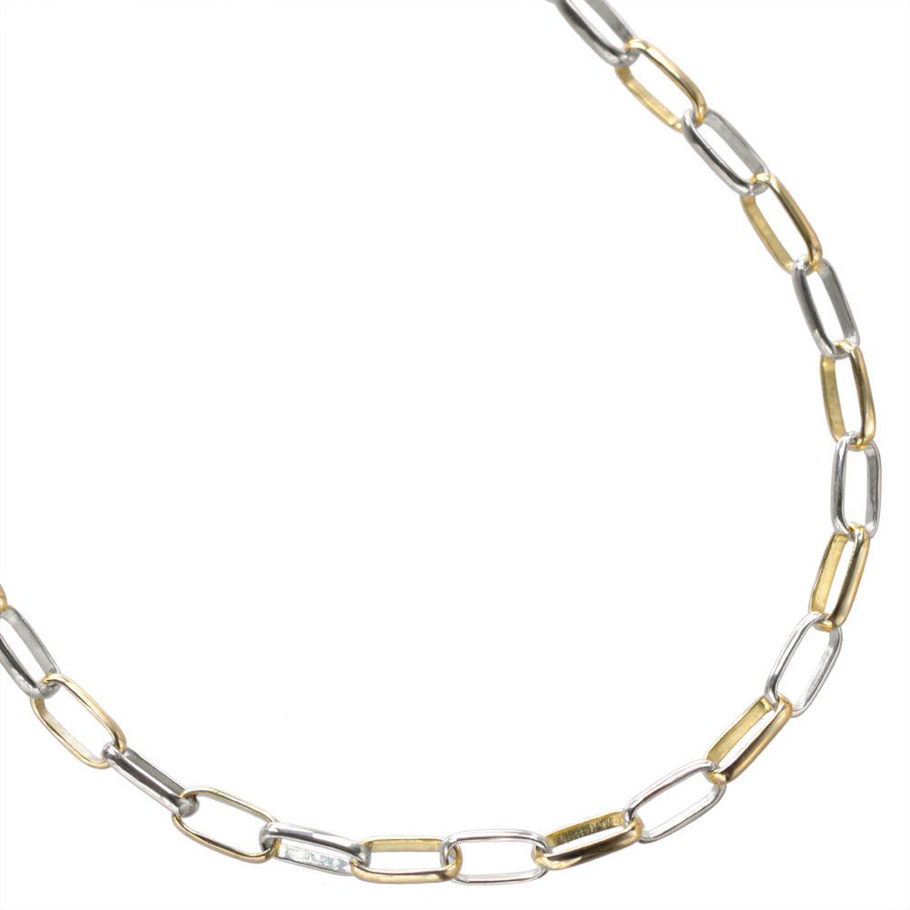 商品番号 CTC02045 使用貴金属 K18(18金イエローゴールド) 刻印有り Pt900(プラチナ900) 刻印有り 総重量 約16g サイズ 長さ:約50cm 横幅:約4.0mm 縦幅:約7.6mm 厚み:約1.3mm 付属品 品質...