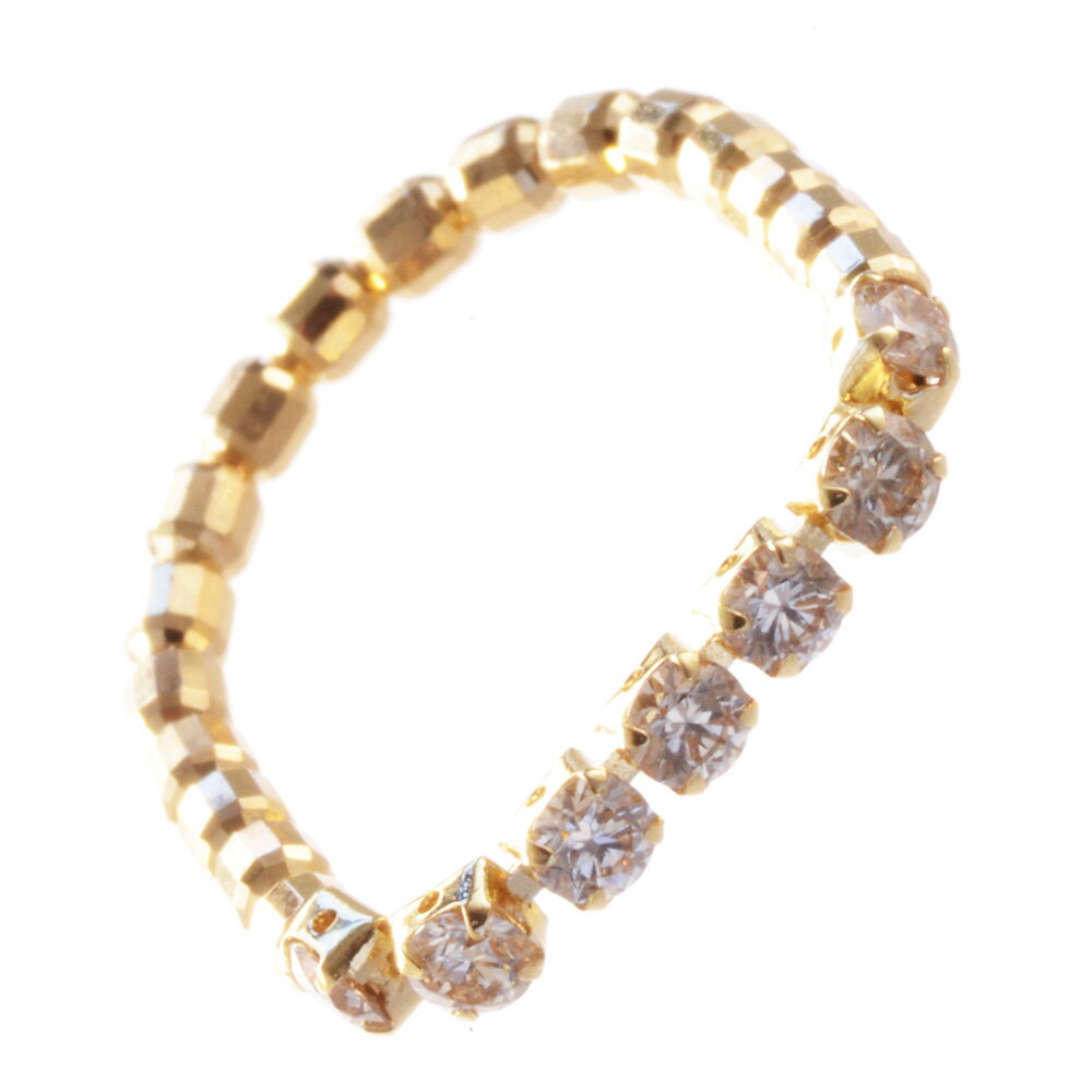 商品番号 CTC02224 使用貴金属 K18(18金イエローゴールド) 刻印有り 使用石 ダイヤモンド計0.30カラット 刻印有り 総重量 約1.0g サイズ 幅（リング上部）約2.3mm 幅（リング下部）約1.9mm 厚み（リング上部）...