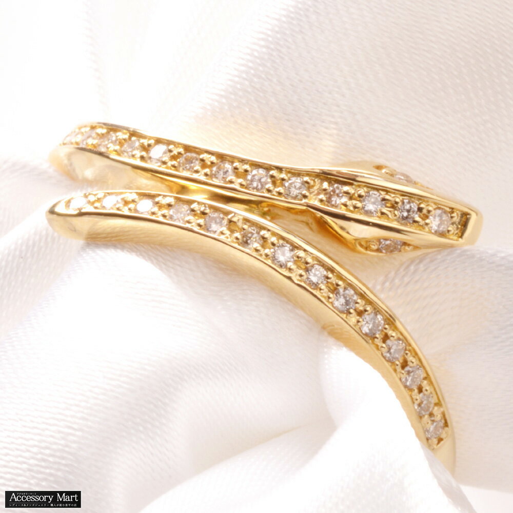 商品番号 CTC02390 使用貴金属 K18（18金イエローゴールド） 刻印入り 使用石 ダイヤモンド計0.15カラット 刻印有り 総重量 約2g 18号で計量しています サイズ 幅（リング上部）約6.7mm 幅（リング下部）約2.0mm...