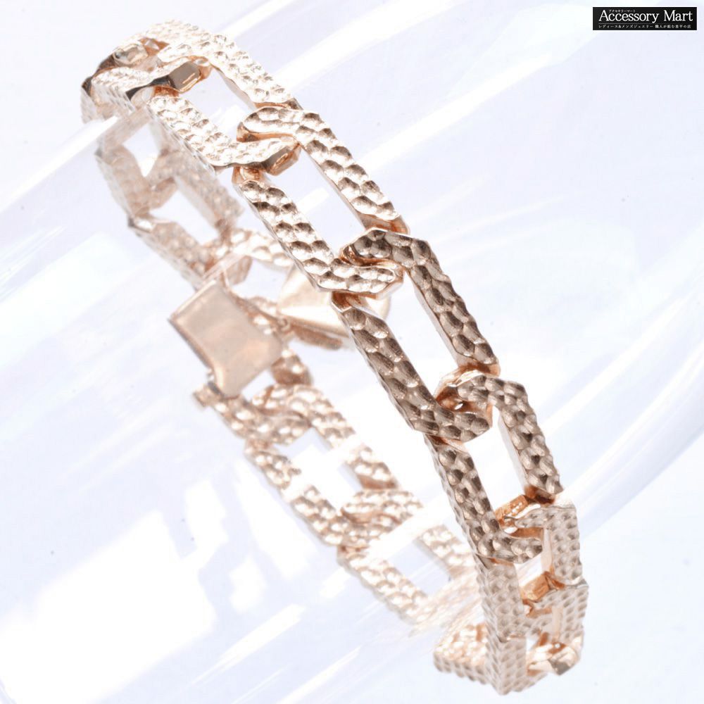 商品番号 CTC02561 使用貴金属 K18PG（18金ピンクゴールド） 刻印有り 総重量 約41g サイズ 約20cm 幅:約9.4mm 厚み:約2.5mm 付属品 品質保証書 ジュエリーケース 備考 納期4週間（受注生産品・商品代引不...