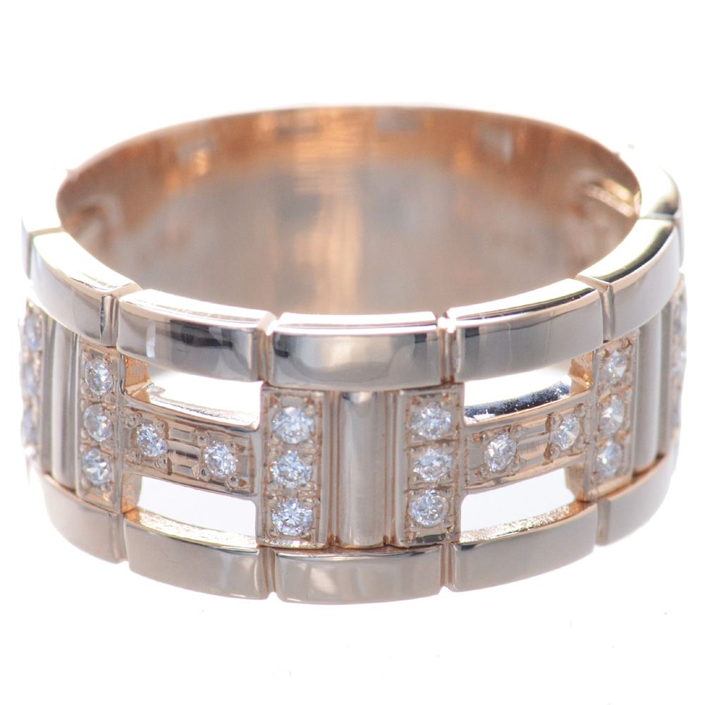 商品番号 DYC00052 使用貴金属 K18PG（18金ピンクゴールド） 使用石 ダイヤモンド計0.30カラット 総重量 約9.5g(18号にて計量） サイズ 幅:(リング上部)約9.5mm(リング下部)約9.3mm 厚み:(リング上部)...