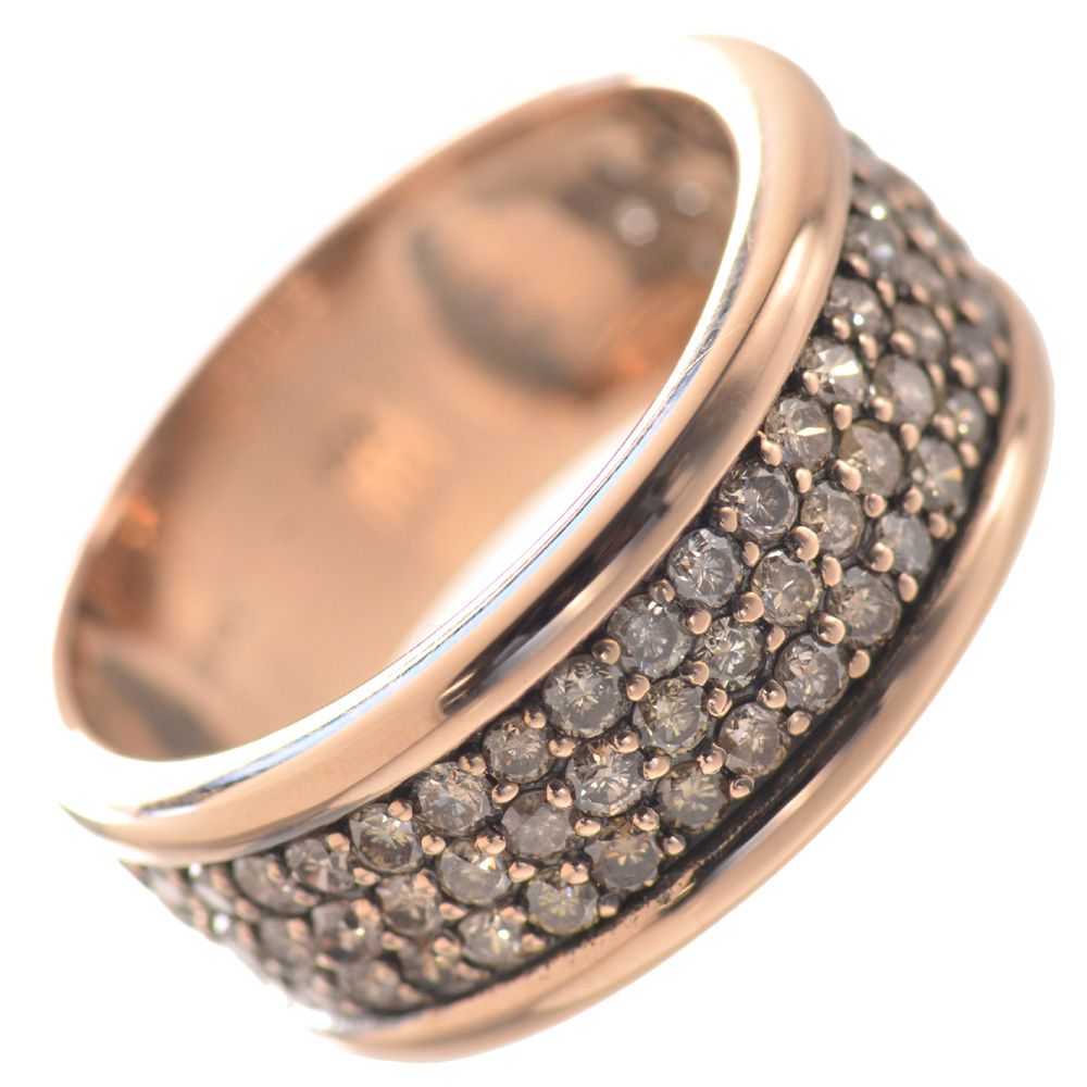 商品番号 FRC00074 使用貴金属 K18PG(18金ピンクゴールド) 刻印有り 使用石 ダイヤモンド1.52カラット 刻印有り 総重量 約11g（18号で計量） サイズ 幅:(リング上部)約9.0mm(リング下部)約8.9mm 厚み:...