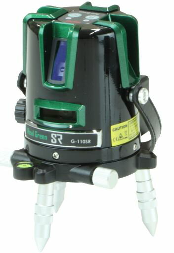 【仕様】 ●光源：可視光半導体レーザー(ライン:緑/地墨:赤) ●波長：510~520nm(ライン)、650nm(地墨点) ●レーザークラス：クラス2M (JIS:C6802:2014) ●線幅：2.5mm以下/5m ●水平ライン広がり角：...