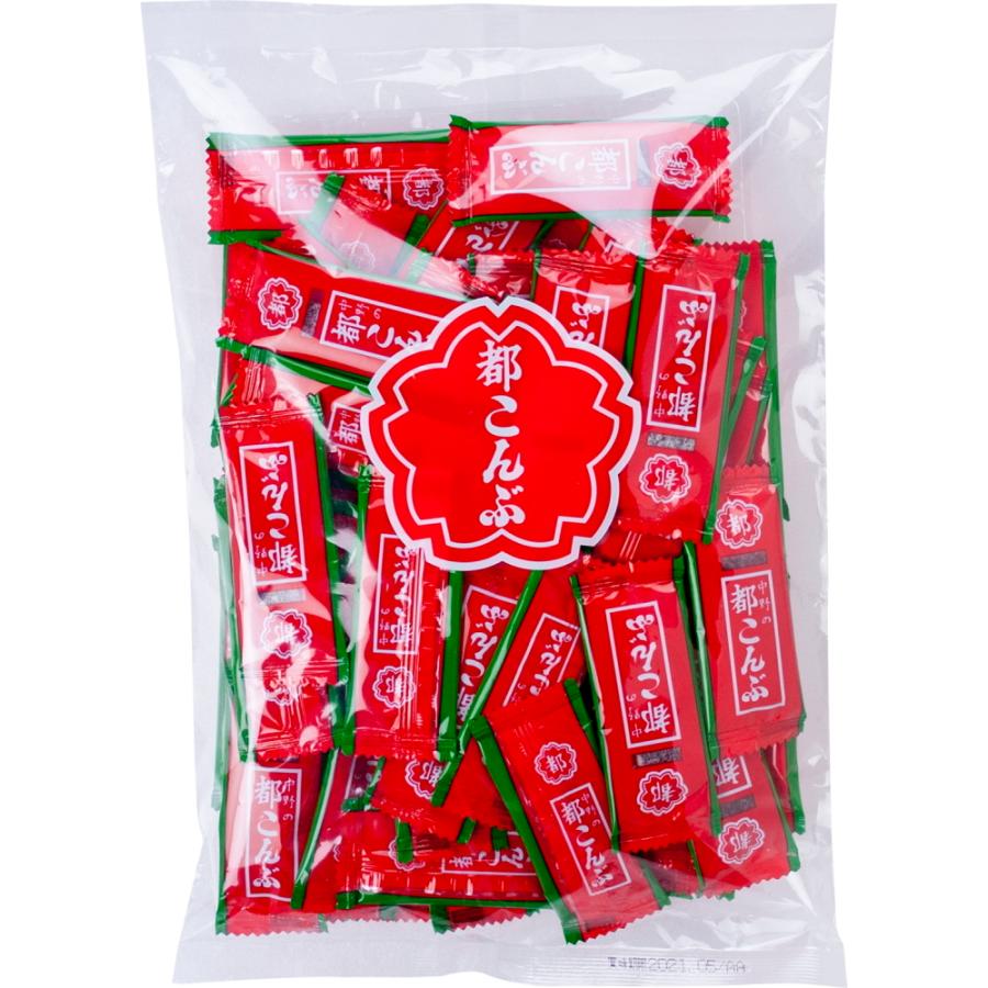 中野の都こんぶ　発売から80年経った今でも愛される酢こんぶ 中野の都こんぶ　個別包装で食べやすい！！ 130g袋入