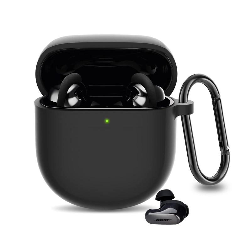 Vikisda Bose QuietComfort Ultra Earbuds 用 ケース【2023年10月発売】専用保護カバー シリコンケース 装着充電可能 全面保護 落下・キズ防止 耐衝撃 防塵 軽量 QuietComfort Ultr...