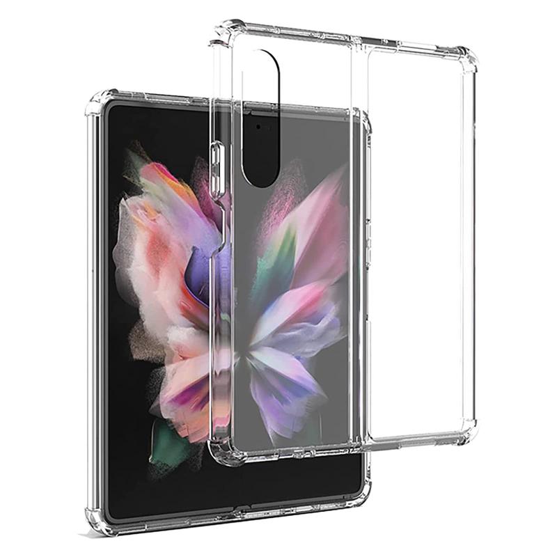 For Galaxy Z Fold4 ケース ギャラクシーZ フォールド4 カバー 【ELMK】クリスタルクリア 透明 PC+TPU素材 傷つきにくくし スリムフルボディ保護ケース SC-55C / SCG16 対応【対応機種】Galaxy...