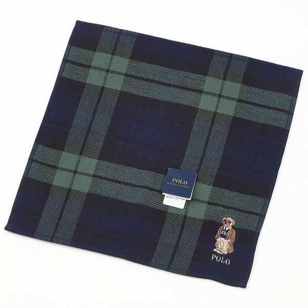 ラルフローレン　タオルハンカチ サイズ 実測サイズ　25cm×25cm 実測サイズの多少の誤差はご容赦ください。 素材 綿100％ カラー ネイビー系チェック柄 仕様 商品状態 新品・正規品（本物）・タグ付 注意事項 ※画像はご覧になるモニ...