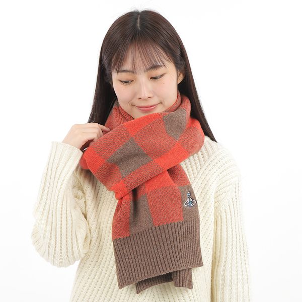 ヴィヴィアン・ウエストウッド　マフラー メーカー ヨークス株式会社（正規ライセンシー） MADE IN JAPAN（日本製） サイズ 実測サイズ　 幅約30cm×長さ約194cm 実測サイズの多少の誤差はご容赦ください。 素材 ウール80％...