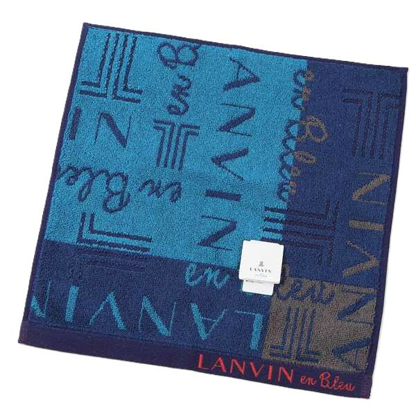 ランバン オンブルー　タオルハンカチ サイズ 実測サイズ　25cm×25cm 実測サイズの多少の誤差はご容赦ください。 素材 綿100％ カラー ネイビー系×ブルー系×オリーブ系 仕様 商品状態 新品・正規品（本物）・タグ付 注意事項 ※画...