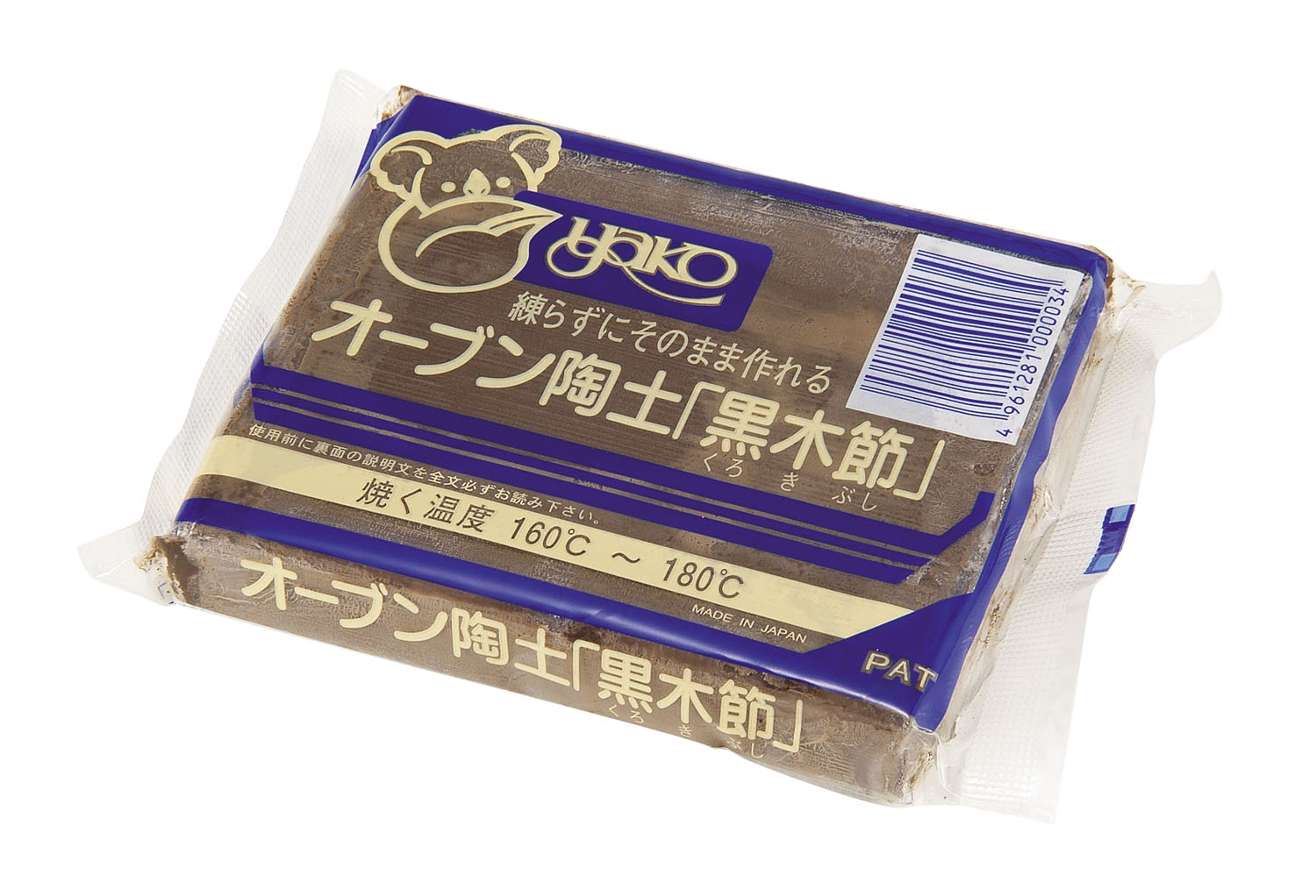 瀬戸産黒木節粘土を使用。色は濃茶です。400g 1ケース40入