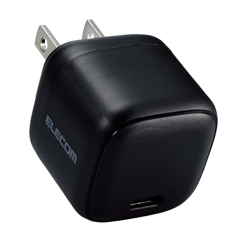 1)充電器単体ブラック/1)コンパクト/EC-AC7320BK・Color:ブラックSize:1)コンパクトStyle:1)充電器単体・パッケージ個数:1・USB Power Deliveryに対応したUSB Type-C(TM)ポートを搭...