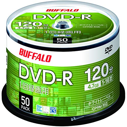ホワイト/50枚/RO-DR47V-050PW/N・Size:50枚・パッケージ個数:1・【タイプ】録画用DVD-R 50枚入り・【用途】1回録画用・【保証期間】長期2年保証に対応・バッファロー製外付けドライブでメーカー動作検証済み・インク...
