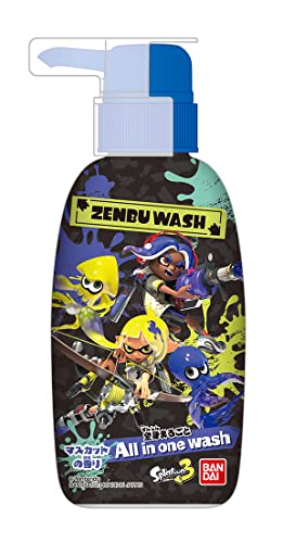 紺/1個/-・Size:1個・パッケージ個数:1・（C） Nintendo商品紹介 『スプラトゥーン3』のZENBUWASHが登場！ 1本で「髪・顔・体」の全身をまるごと洗えるシャンプー。 親御さんがお子様に対して、全身一気に洗ってあげられ...
