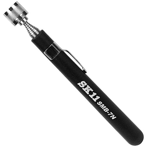 -/-/SMB-7N・パッケージ個数:1・用途:手の届きにくい場所でのビス、工具などの拾い出し・特徴:マグネットキャップが側面の磁気を遮断し、挿入時に周囲の金属への吸着を防ぐ・最大吸着力:約1500g・伸縮サイズ:約16.5〜84cm(7段...