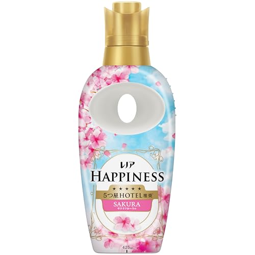-/本体 425mL/-・PatternName:柔軟剤Size:本体 425mL・パッケージ個数:1・期間限定さくらの香り。レノアでお花見気分！・レノアハピネス夢ふわタッチは、100回洗ったぺらぺらになってしまったゴワゴワタオルも、まるで...