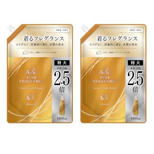 -/-/4904740684567・パッケージ個数:1・素材・製造方法からこだわったプレミアム柔軟剤。上質なプライムフローラルの香り。・着るフレグランス　さりげなく、印象的に香る、衣類の香水・1400ml 詰替 大容量×2個商品紹介 ●着る...