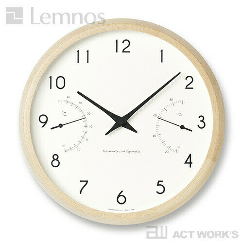 商品名 / 商品番号 Campagne air カンパーニュ エール サイズ 約W294×H294xD54mm 素材 ブナ、ガラス／一般クオーツ 重量 765g 機能 温度計、湿度計付き 関連キーワード シンプル/店舗/オフィス/リビング/...