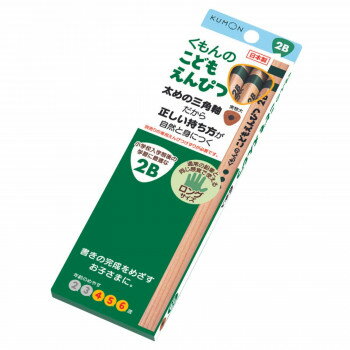 小学校入学前後の学習に最適な2B芯の「くもんのこどもえんぴつ」です。「くもんのこどもえんぴつ」シリーズは、まだ運筆力がよわい幼児でもしっかりと書け、正しい鉛筆の持ちかたが身につくよう設計された、くもんオリジナルの鉛筆です。鉛筆の断面は通常の...