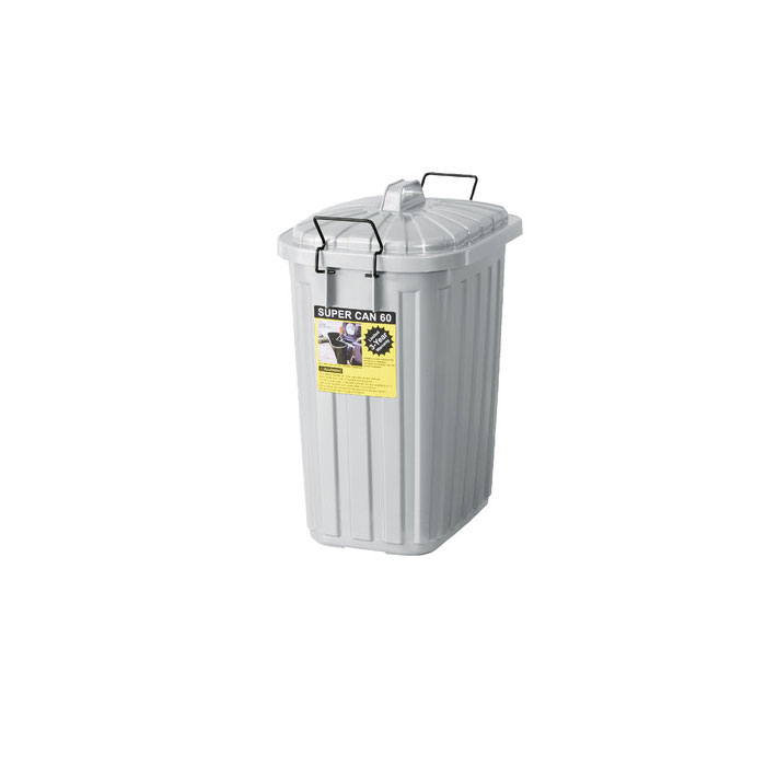 大人気のLFS-937にグレー色が登場です！W36×D55.4×H62.2cmポリエチレン スチール組立完成品付属工具：なしお客様用意：なし容量:約60L商品重量：1.5kg原産地：日本ゴミ箱 ダストボックス ペールカン 60L フタ付 お...