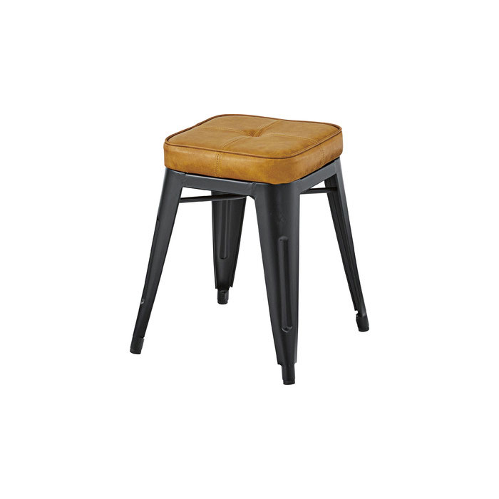 【メーカー直送品】【代引不可】【沖縄北海道離島お届け不可】W41×D41×H48cmスチール(粉体塗装) ソフトレザー組立完成品付属工具：なしお客様用意：なし静的耐荷重：80kgスタッキング可 商品重量：3.5kg原産地：中国区分：一般商品...