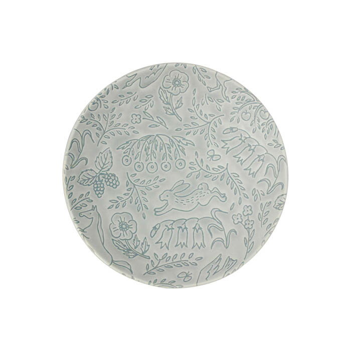 "Erde" (エルデ)とは大地を意味するドイツ語です。 いつまでも実りある大地であるように、そこに生きる生き物たちも永遠であるように、願いを込められたデザインのシリーズです。 【仕様】 （φ16×H3cm）×1 材質：磁器　日本製