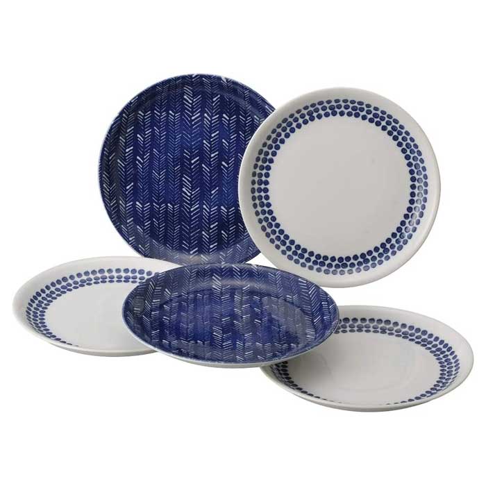 藍小町 伝統的な和柄をモダンにアレンジしたおしゃれな染付けの器シリーズ。 ふだんの食卓に、気負わず使える和の器です。