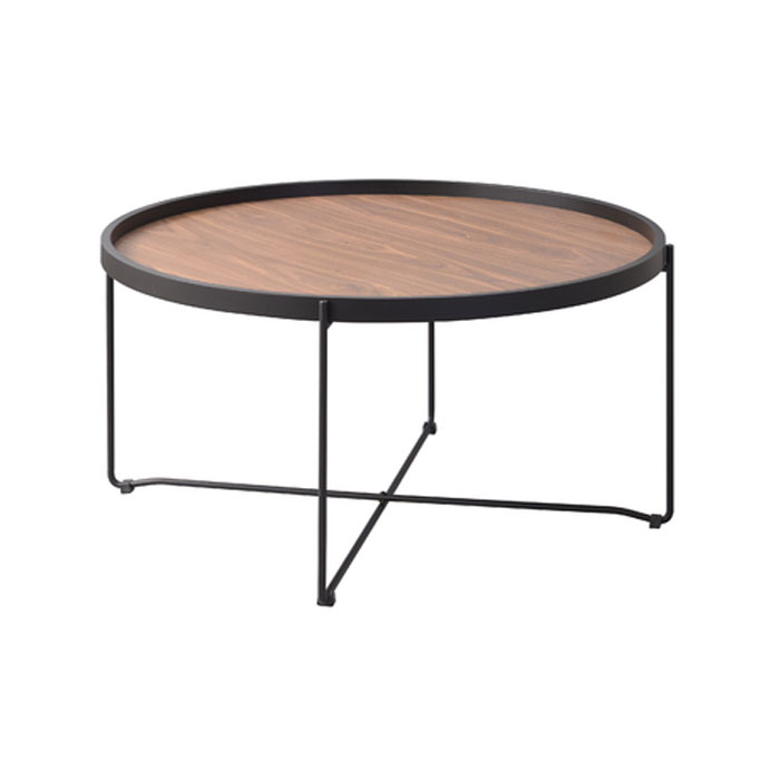 天板が取り外しできるトレーテーブルミラー天板は外して壁掛けミラーに、木目調天板は外してトレーとして使用できます。SサイズLサイズ一緒に使用することも可能で、様々なシーンで活躍します。W73×D73×H38cm合成樹脂化粧合板 繊維板 ラッカ...