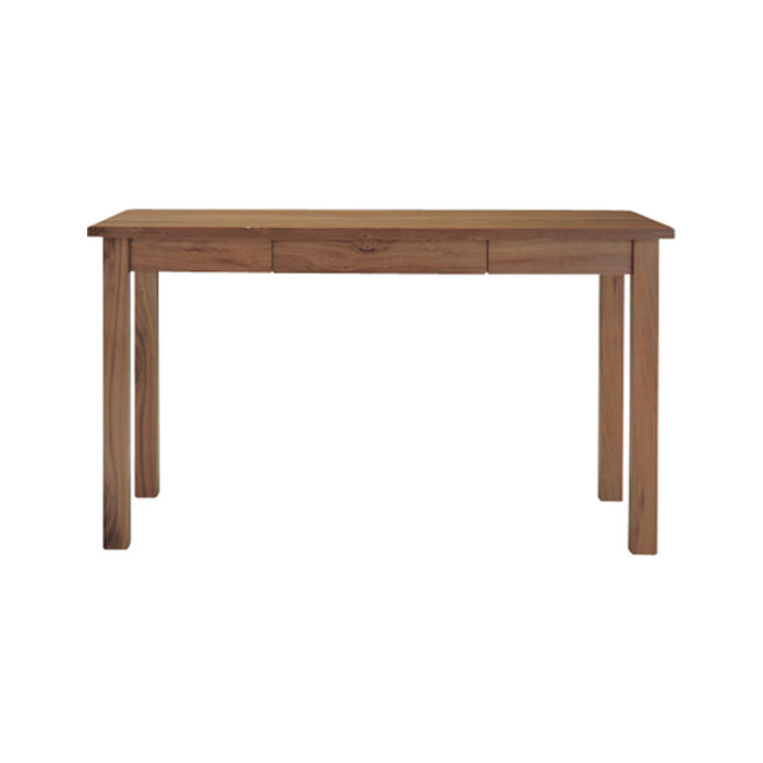 【メーカー直送品】【代引不可】【沖縄北海道離島お届け不可】W120×D53×H72cm天然木(ラバーウッド) 天然木化粧繊維板(ウォルナット) ウレタン塗装ユーザー組立商品付属工具：六角レンチお客様用意：なし静的耐荷重：30kg引き出し付商...