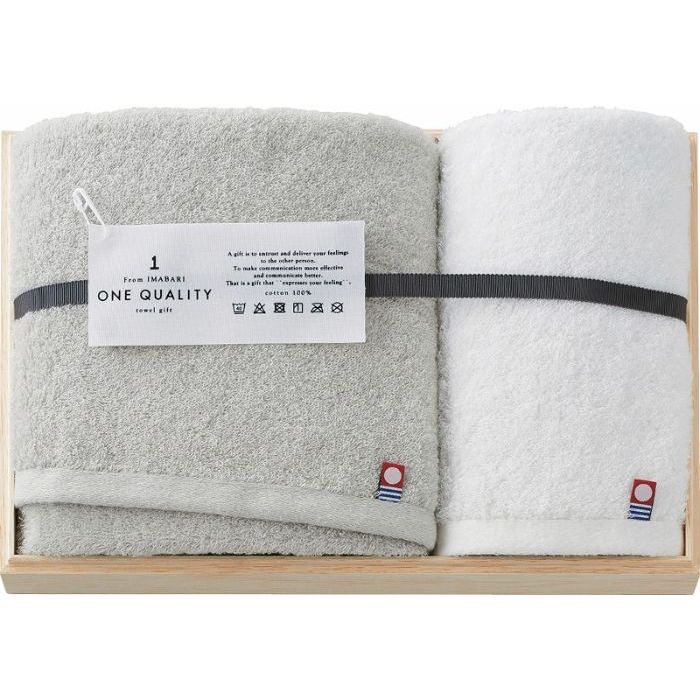 贈答は相手に伝えたい自分の気持ちを品物に託して届けることです。 意思伝達をより効果的にし、コミュニケーションを良くするためのもの、 それが気持ちを伝えるギフト「ONE QUALITY」です。フェイスタオル：34×80cm、ウォッシュタオル：...