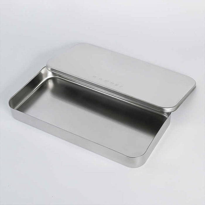 ・外寸幅×奥行×高さ:395×200×H44mm・厚さ:0.7mm・材質:18-8ステンレス検食容器 バット(蓋付) 大 /63-1762-18 ■メーカー希望小売価格はメーカーカタログに基づいて掲載しています