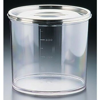 【仕様】サイズ：22cm内径×深さ：220mm×220mm容量：7.6L目盛単位：500cc中身が見えて、衝撃に強い｢ポリカーボネイト製 キッチンポット｣　本体耐熱温度：-30℃～120℃　※フタを外して電子レンジでご使用出来ます。 ※洗浄...