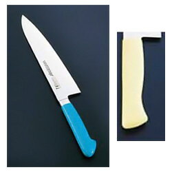 【仕様】サイズ：27cm全長：406mm質量：258g背厚：2.0mm抗菌カラー庖丁 【抗菌カラー庖丁の特長】庖丁本体はBrieto-M11PRO シリーズを使用し、柄の部分に抗菌剤を配合して特殊塗装をしているので、食材別に使い分け管理と衛...