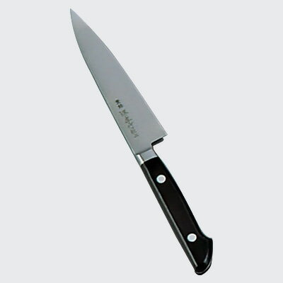 【仕様】サイズ：12cm全長：235mm質量：80g背厚：1.8mm堺孝行作 日本鋼（ツバ付） ・日本鋼（ハガネ）を使用し、堺孝行の中でももっともポピュラーな包丁です。 ※包丁の表示サイズは、すべて刃渡り寸法となっております。サイズ違いはこ...