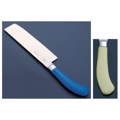 【仕様】サイズ：18cm全長：304mm質量：180g背厚：2.0mmハンドルのカラーは6色あり、肉類、魚貝類、野菜、果実、パン類、加工済食品など食品別に利用できるので衛生管理に最適です。 ※庖丁の表示サイズは、すべて刃渡り寸法となっており...