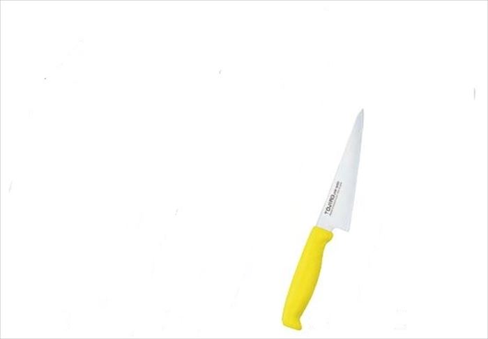 【仕様】サイズ：15cm全長：295mm質量：125g背厚：2.5mm材質：刀身/モリブデンバナジウム鋼 ハンドル/エラストマー樹脂（ノバロン銀系無機抗菌剤配合） 耐熱温度/115℃　【特長】●ハンドルは抗菌加工が施され、衛生管理に最適。 ...