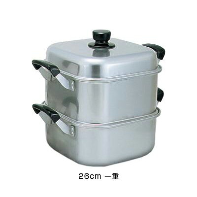 【仕様】 内寸法：26cm 規格：一重 蒸す所深さ内寸：116mm ご飯容量1段あたり：約1.6升 ●料理の種類や人数に応じて色々・・・・・・・段数は水槽を含みません。 ●中の目皿は取り外し可能です。■メーカー希望小売価格はメーカーカタログ...