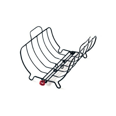 【仕様】 間口×全長×高さ：324mm×375mm×184mm 材質:本体/高炭素鋼ワイヤー ピン/シリコン 樹脂耐熱温度:230℃ ●ローストチキンなどを手を汚さずそのまま持ち運びができます。 ●取り外しのできるピンで、ラックが外れますの...