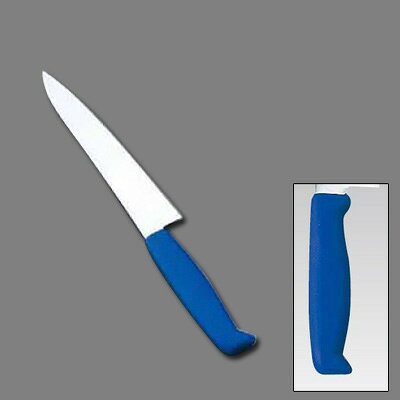 【仕様】 全長：260mm 質量：55g 背厚：1.8mm 材質 刀身：モリブデンバナジウム鋼　ハンドル：エラストマー樹脂（ノバロン銀系無機抗菌剤配合） 耐熱温度：115℃ 特長 ●ハンドルは抗菌加工が施され、衛生管理に最適。 ●現場の声に...